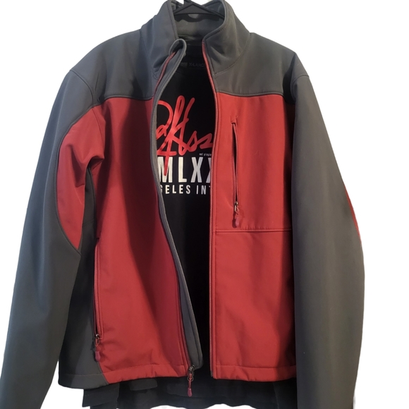 Kirkland Signature | Jackets & Coats | Kirkland Signature Lightweight Redblack Soft Shell Jacket ...